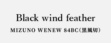 Black wind feather(MIZUNO WENEW 84BC) 黒風切